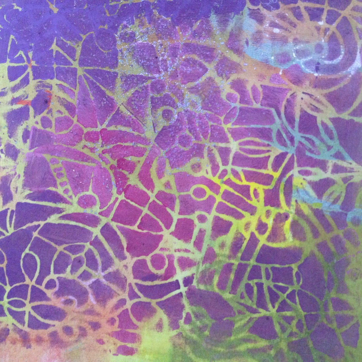 Stencilling – Lisa Walton – Textile Artist