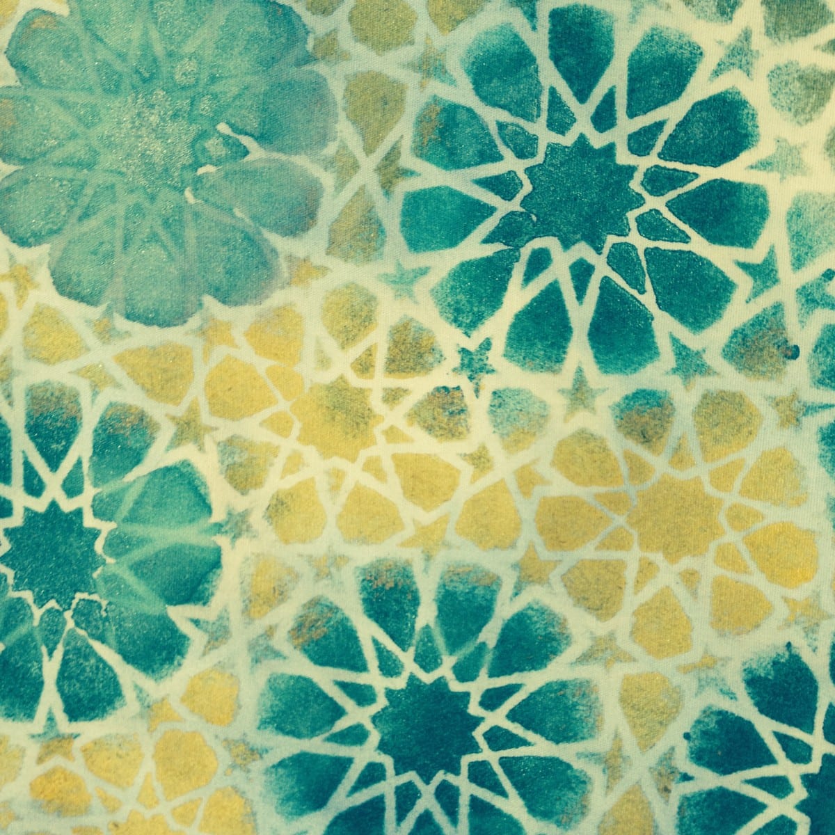 Stencilling – Lisa Walton – Textile Artist